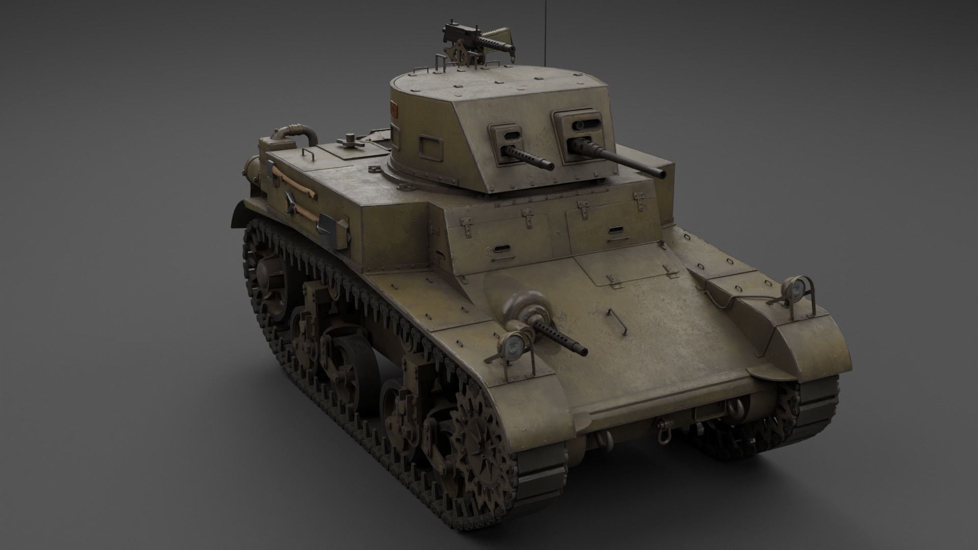 3D model M1 Combat Car Light Tank VR / AR / low-poly | CGTrader
