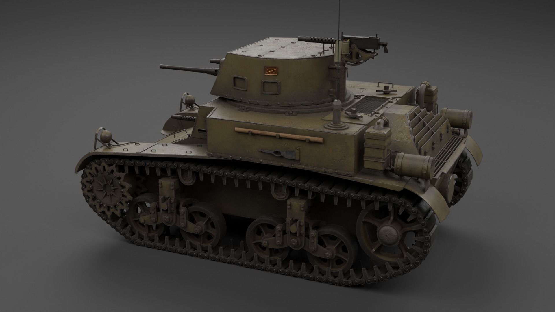 3D model M1 Combat Car Light Tank VR / AR / low-poly | CGTrader