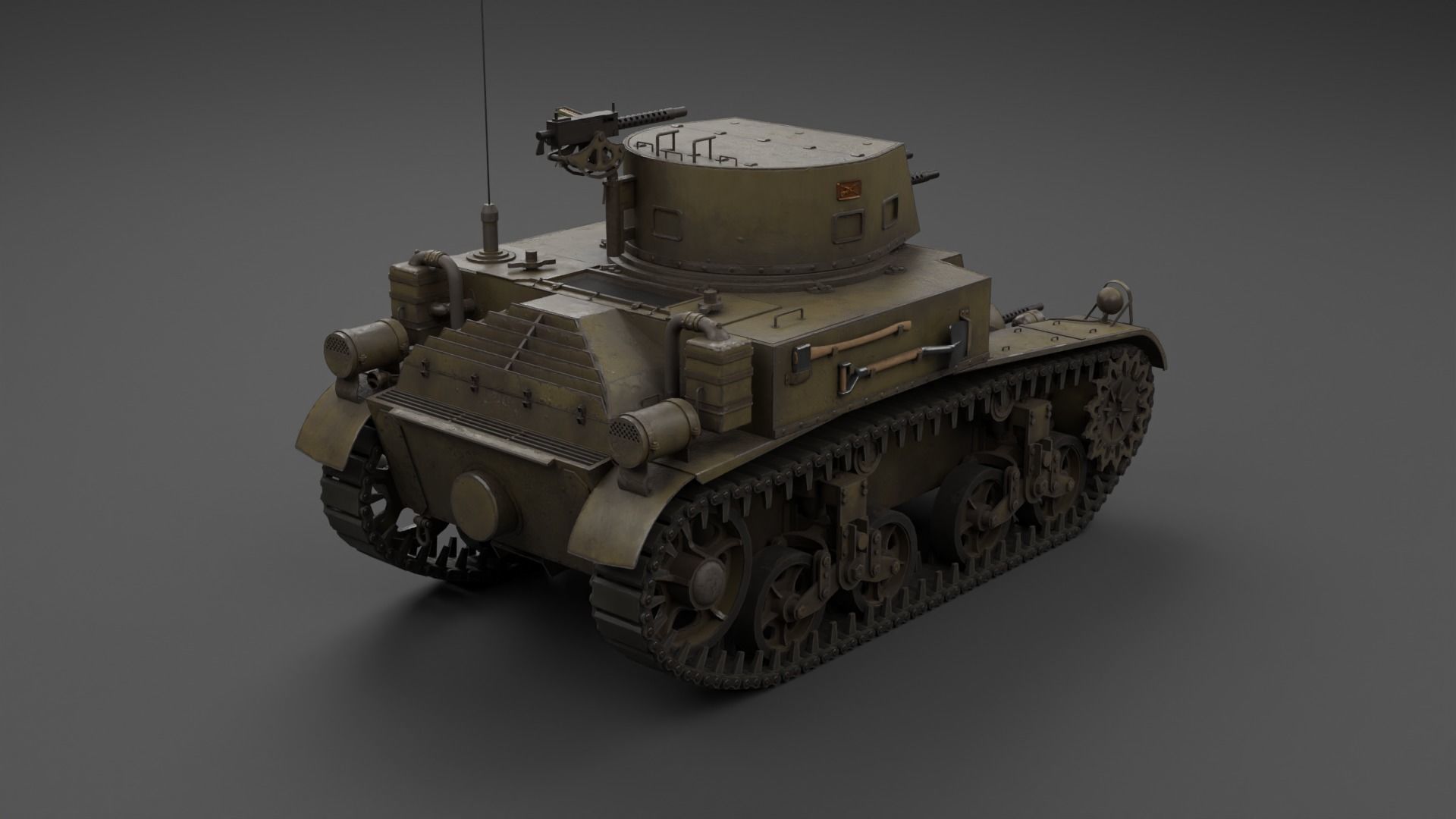 3D model M1 Combat Car Light Tank VR / AR / low-poly | CGTrader