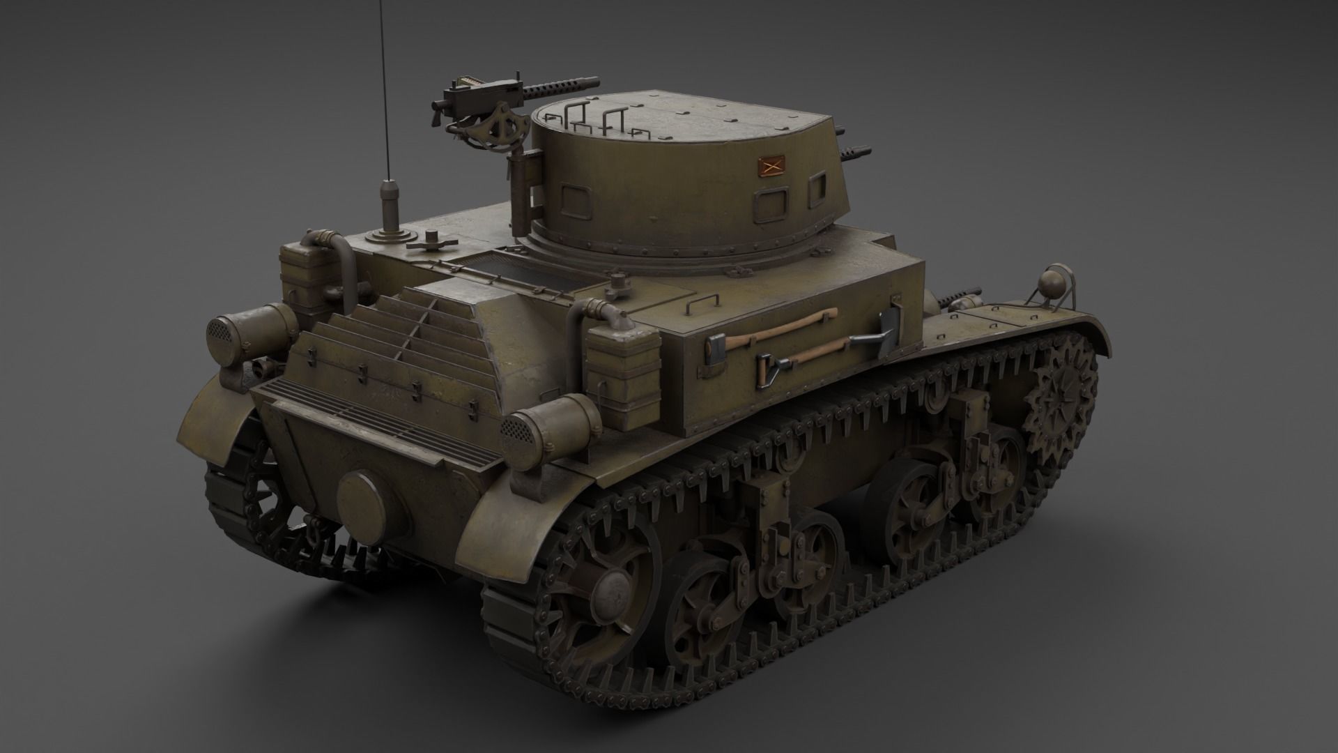 3D model M1 Combat Car Light Tank VR / AR / low-poly | CGTrader