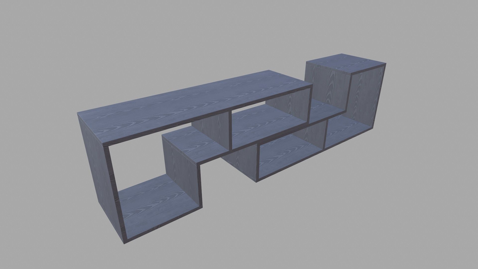 Grey Wooden Rack 3D model | CGTrader
