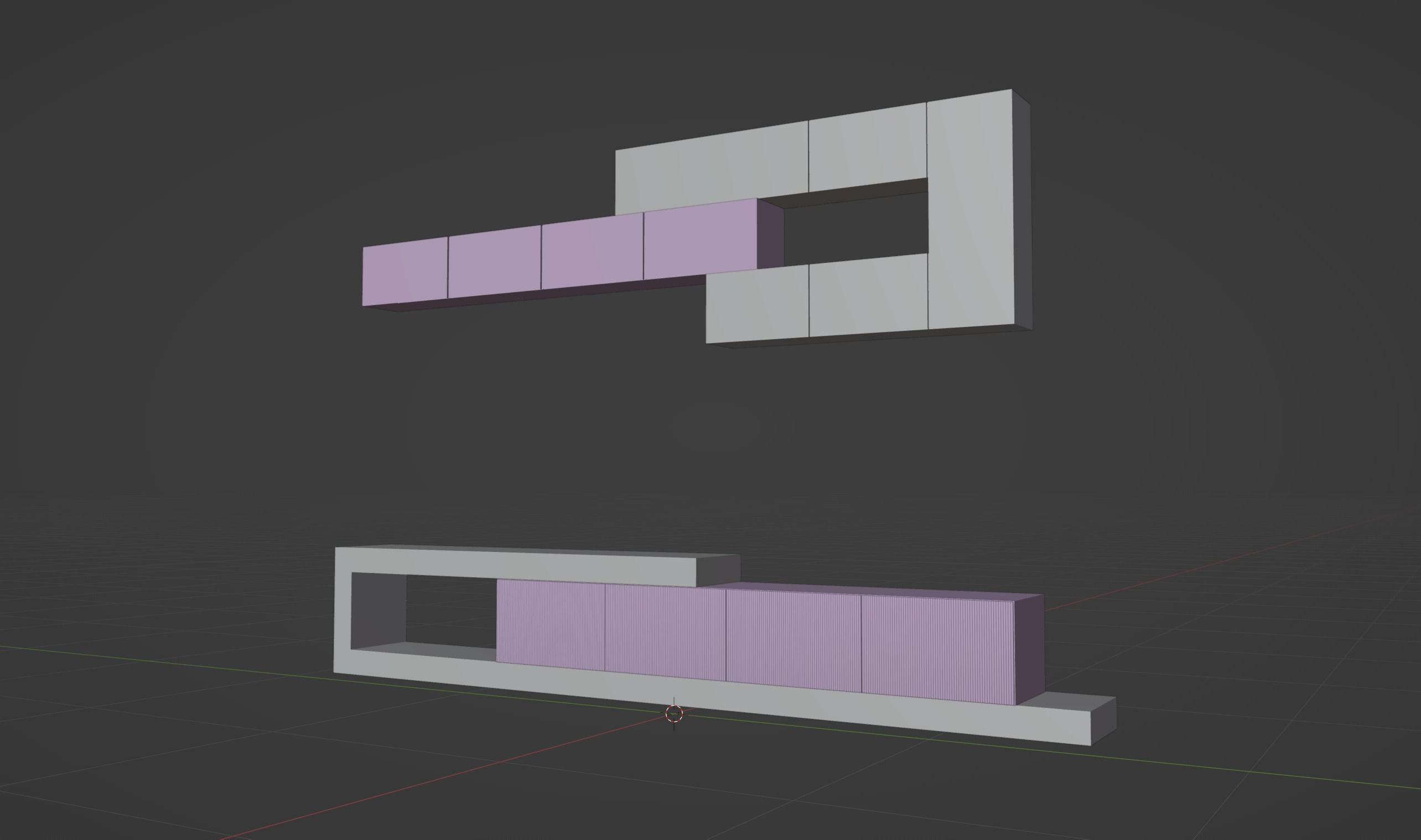 3D model Wall Mounted TV Stand - Low Poly VR / AR / low-poly | CGTrader