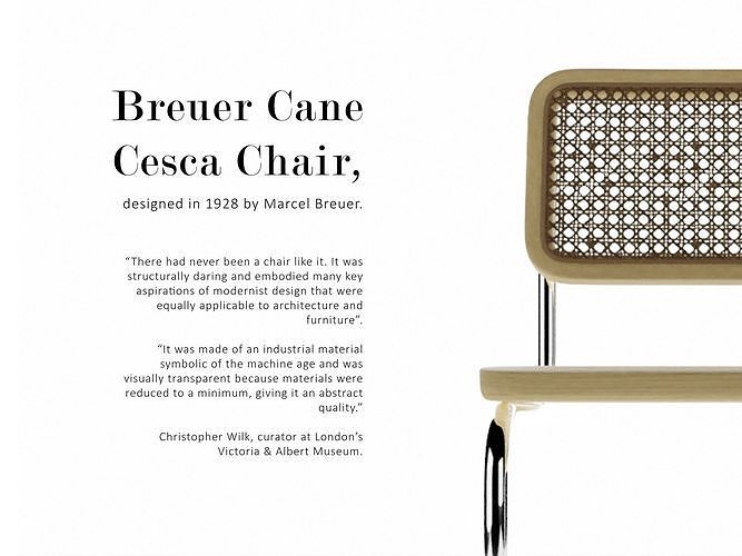 Breuer Cane Cesca Chair 3D model | CGTrader