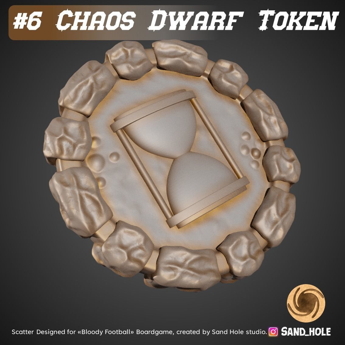 CHAOS DWARF TOKENS - SH06T 3D model | CGTrader