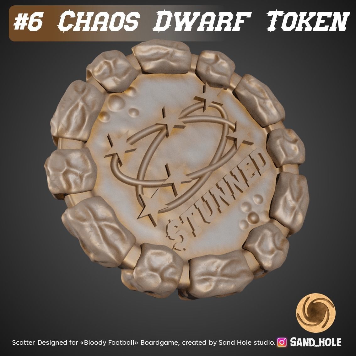 CHAOS DWARF TOKENS - SH06T 3D model | CGTrader