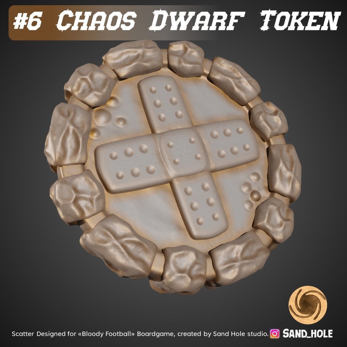 CHAOS DWARF TOKENS - SH06T 3D model | CGTrader