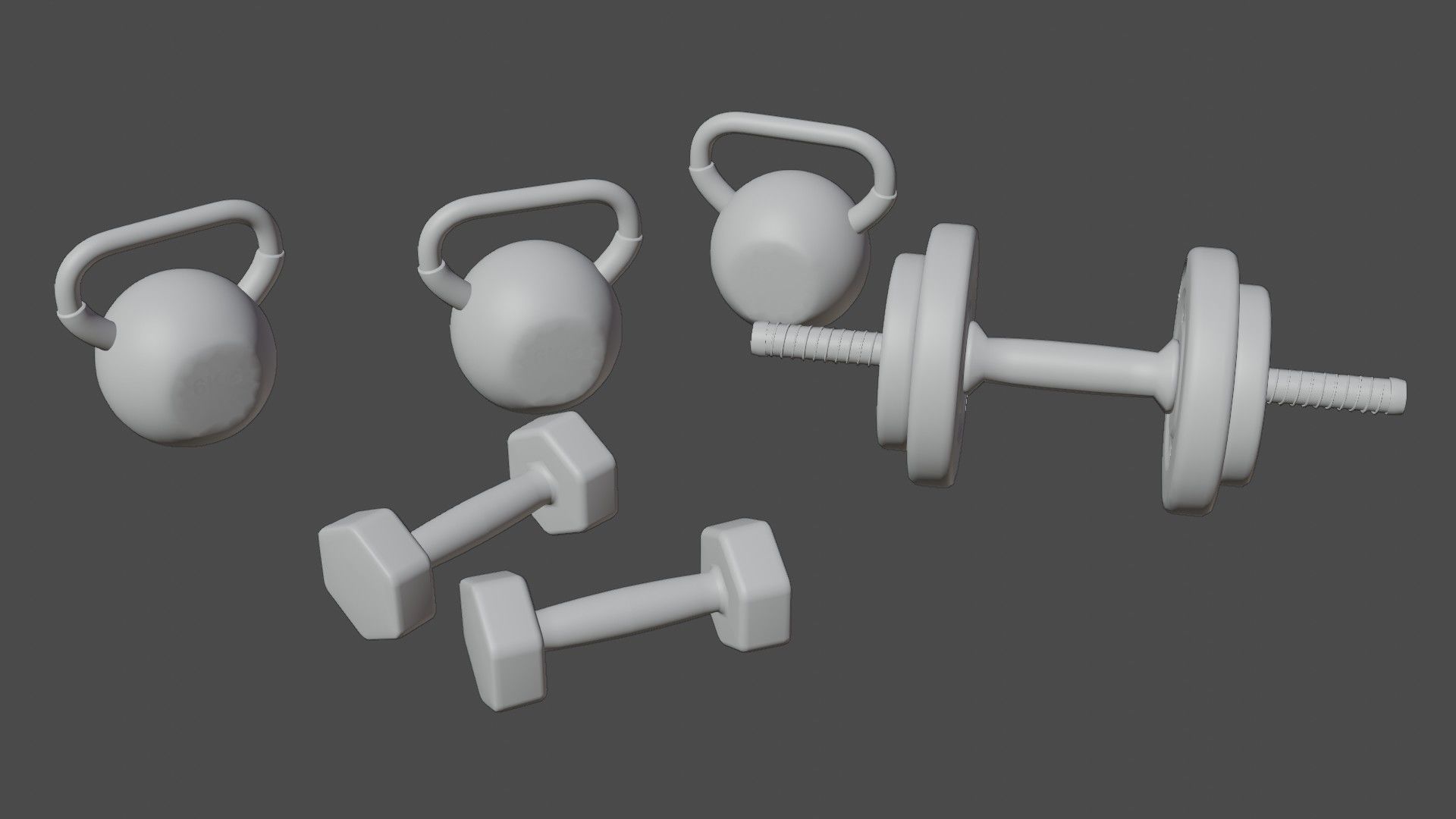 3D model Dumbbell 3D Model Collection VR / AR / low-poly | CGTrader
