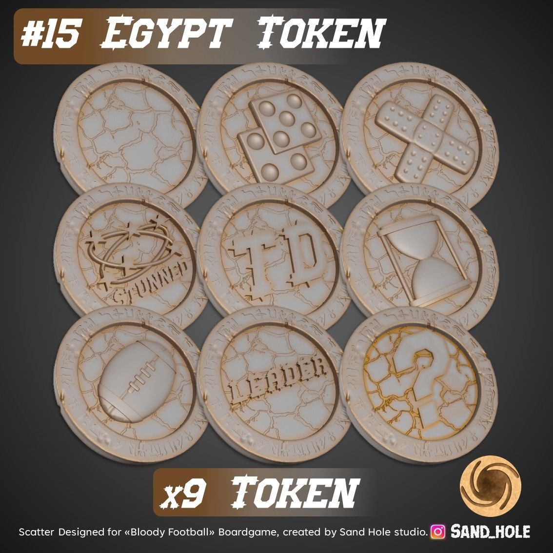 EGYPT TOKENS - SH15T 3D model | CGTrader