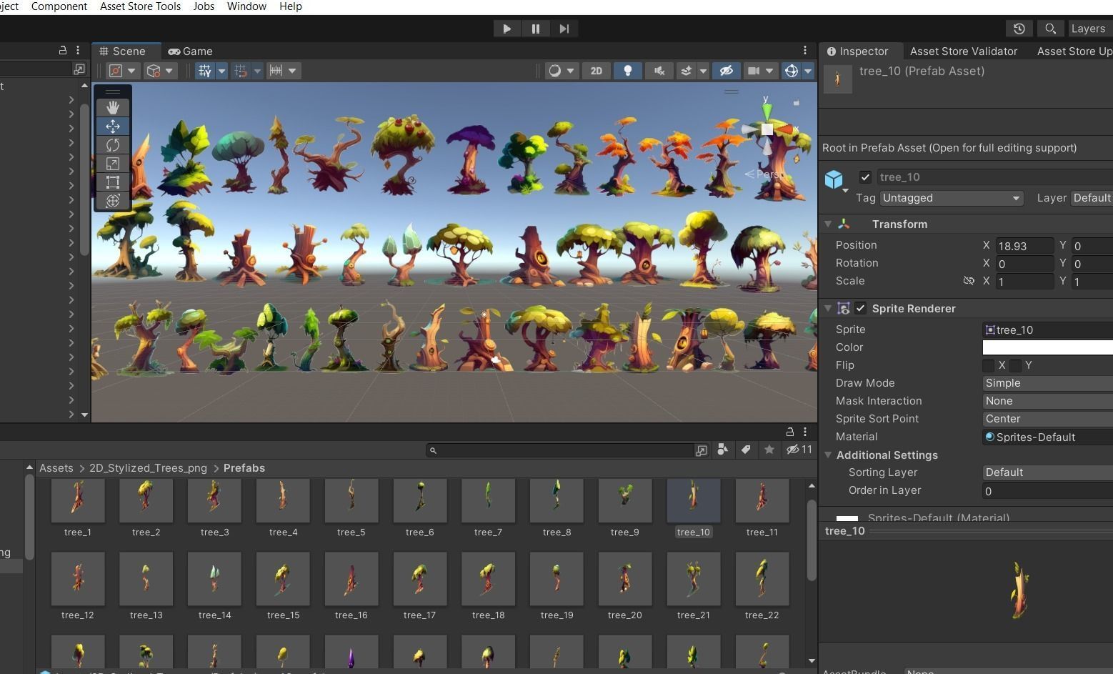 2D Stylized Tree pack 50 png Texture | CGTrader