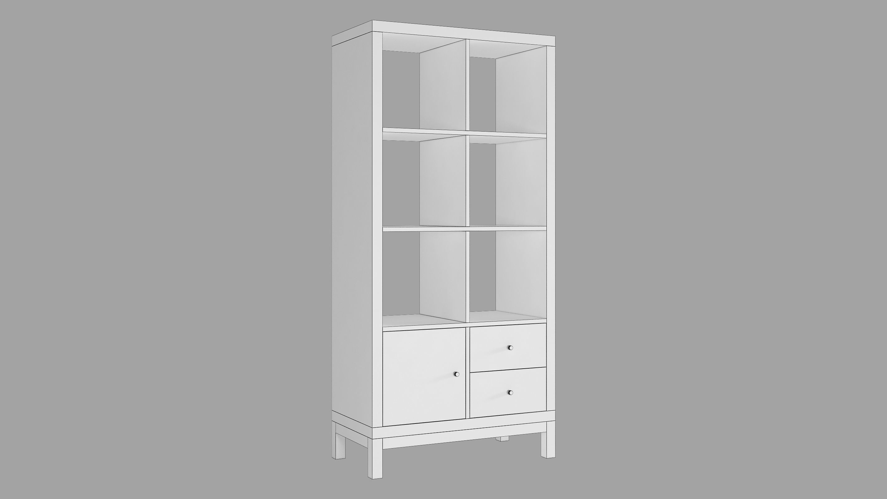 IKEA kallax 80275887 3D model | CGTrader