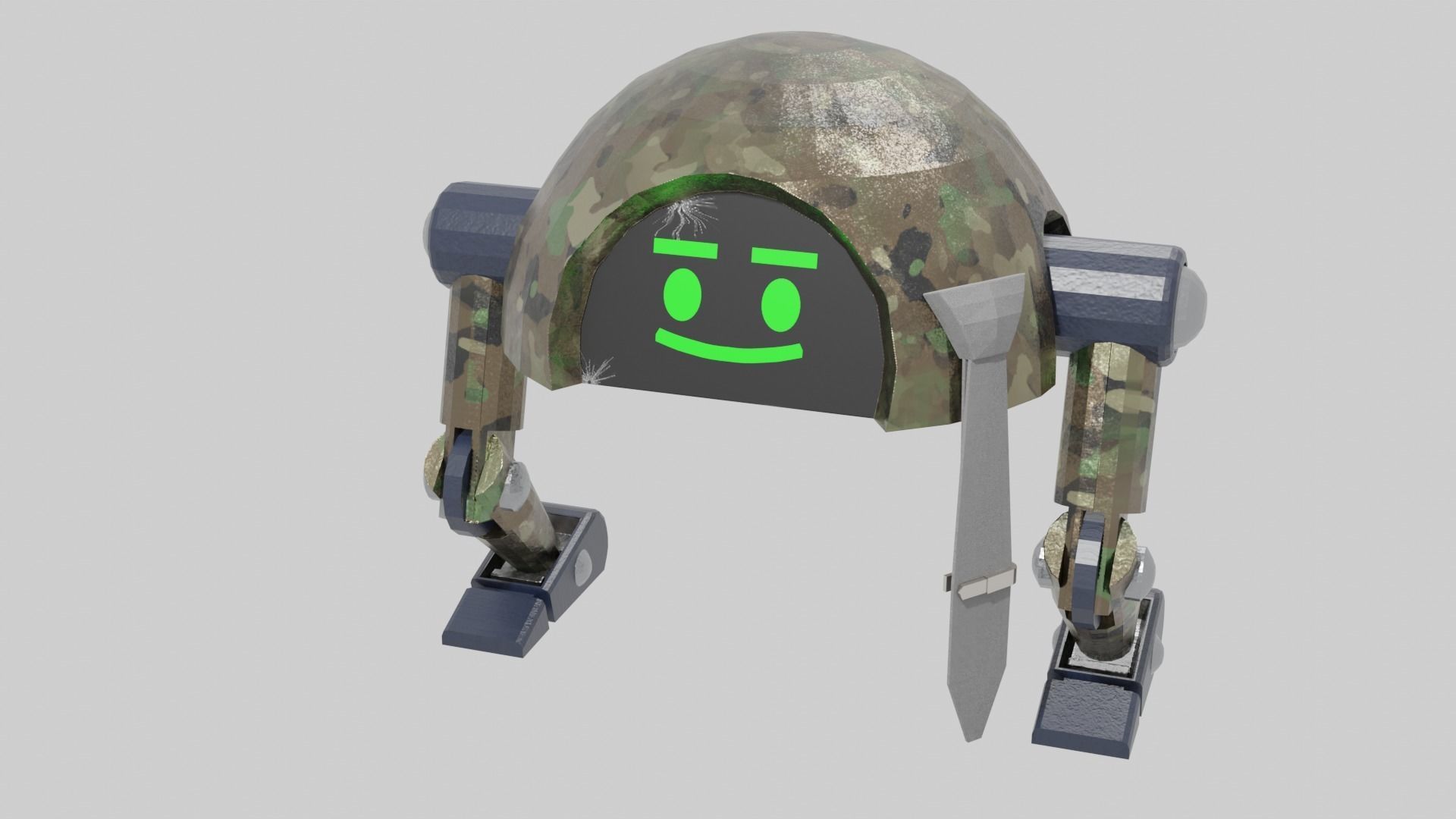 3D model Low-Poly Boss Bot VR / AR / low-poly | CGTrader