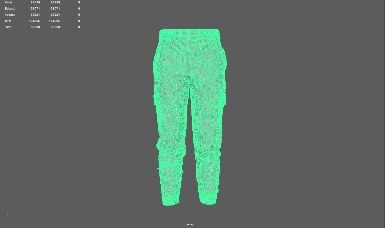3D model Pants for Game VR / AR / low-poly | CGTrader