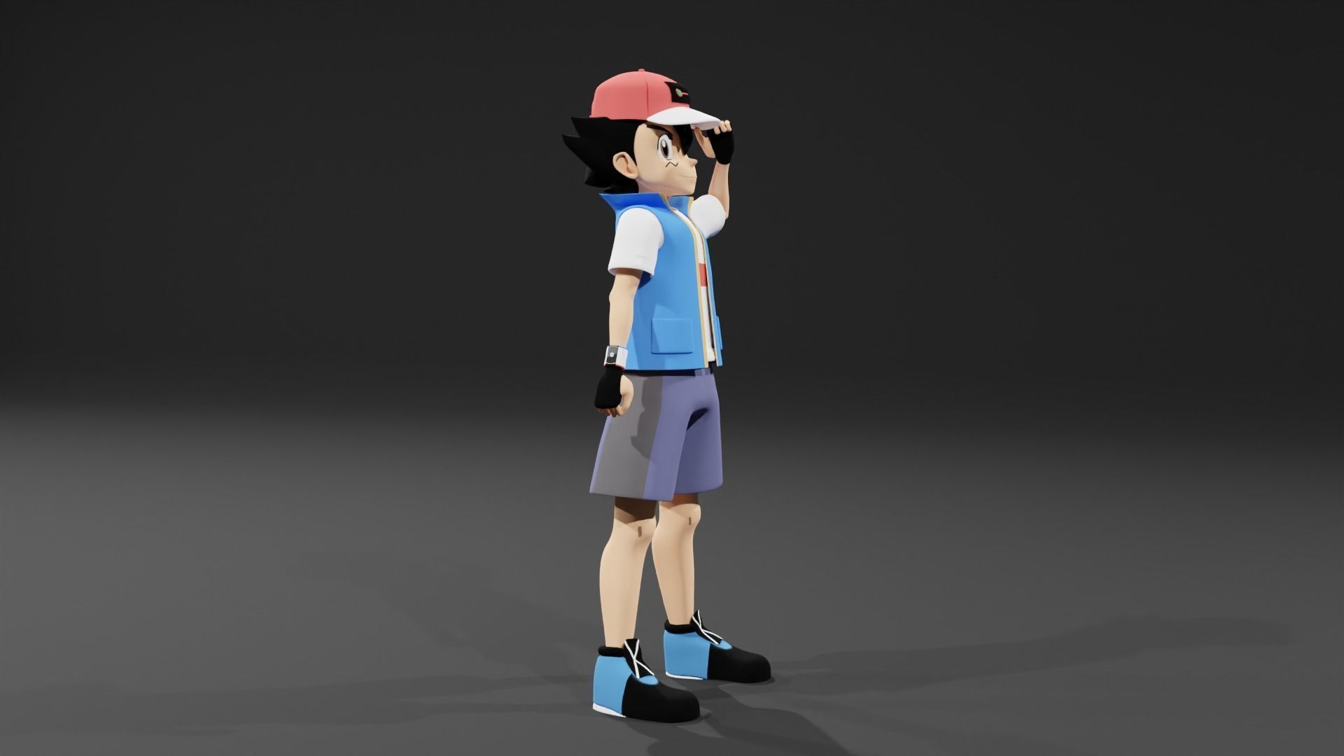 Ash Ketchum 3D 3D model animated rigged | CGTrader