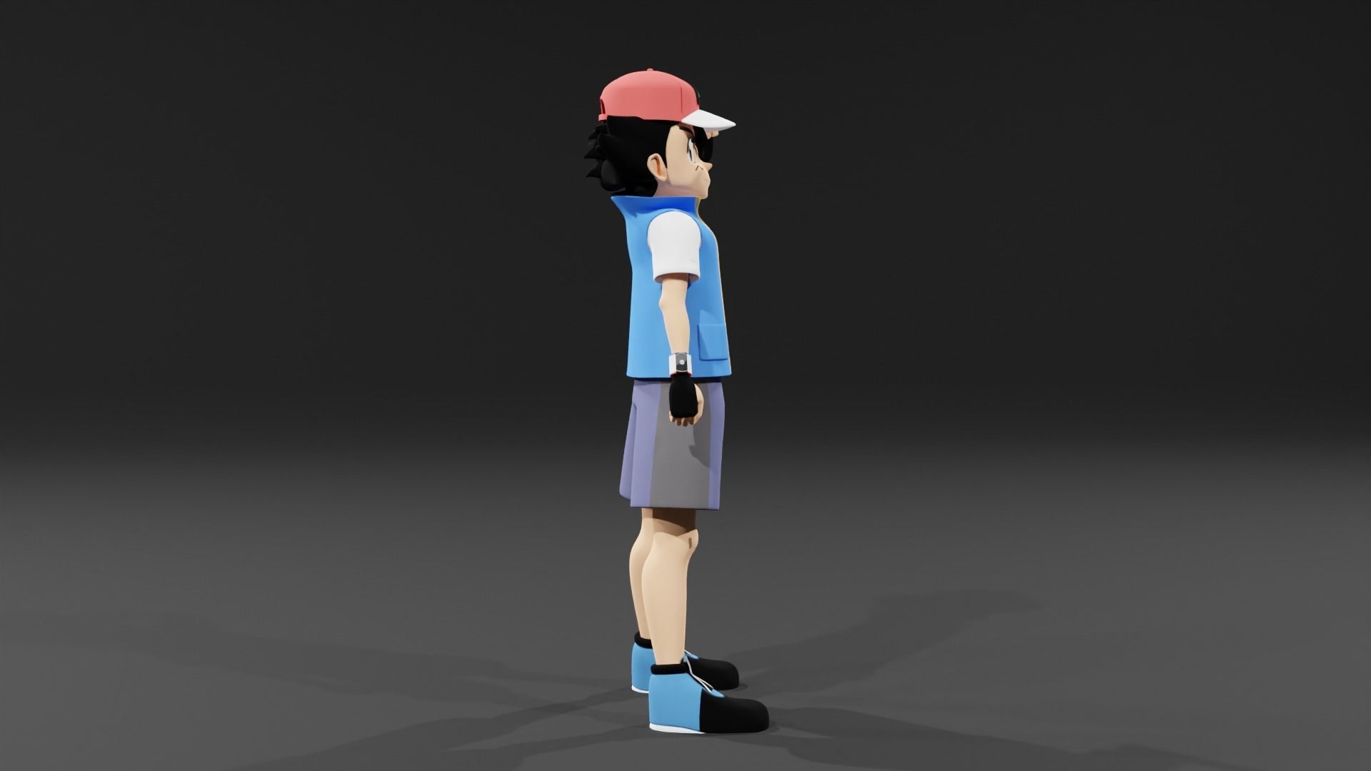 Ash Ketchum 3D 3D model animated rigged | CGTrader