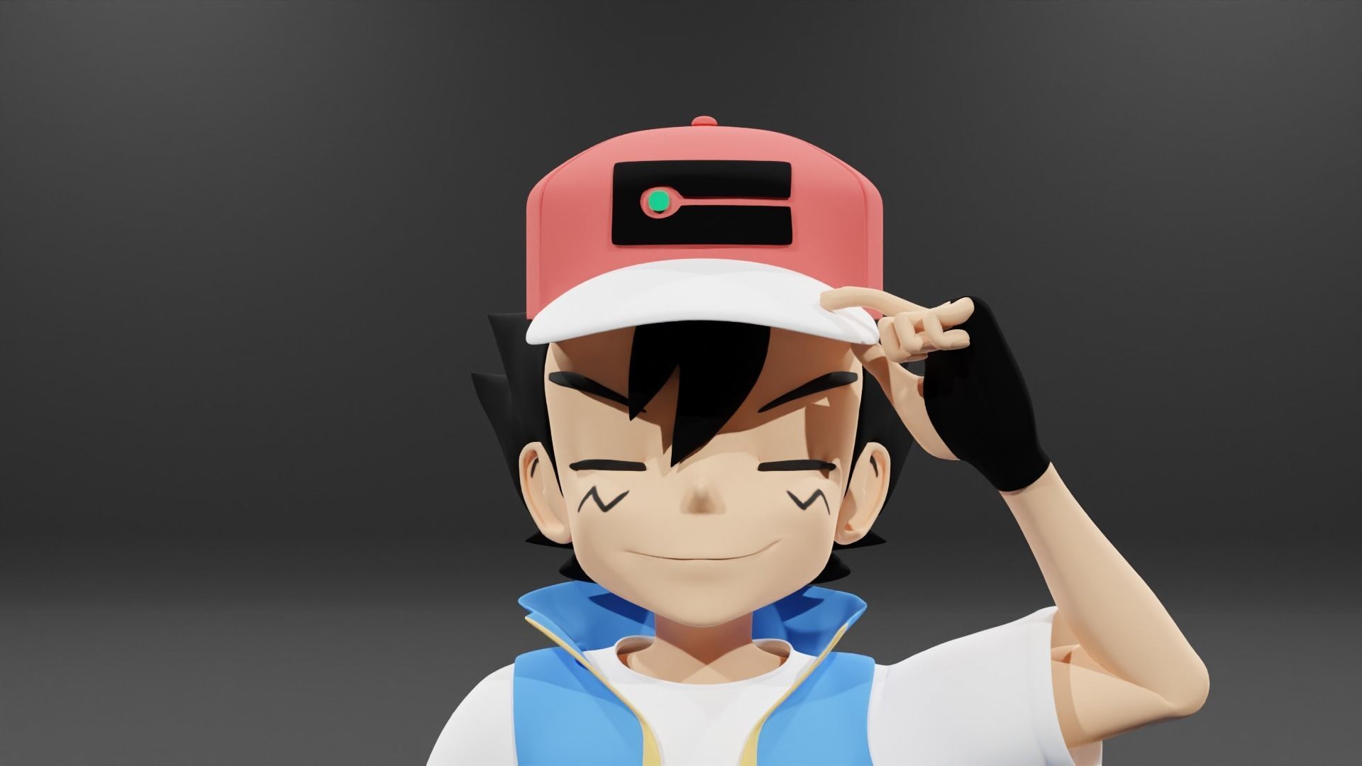 Ash Ketchum 3D 3D model animated rigged | CGTrader