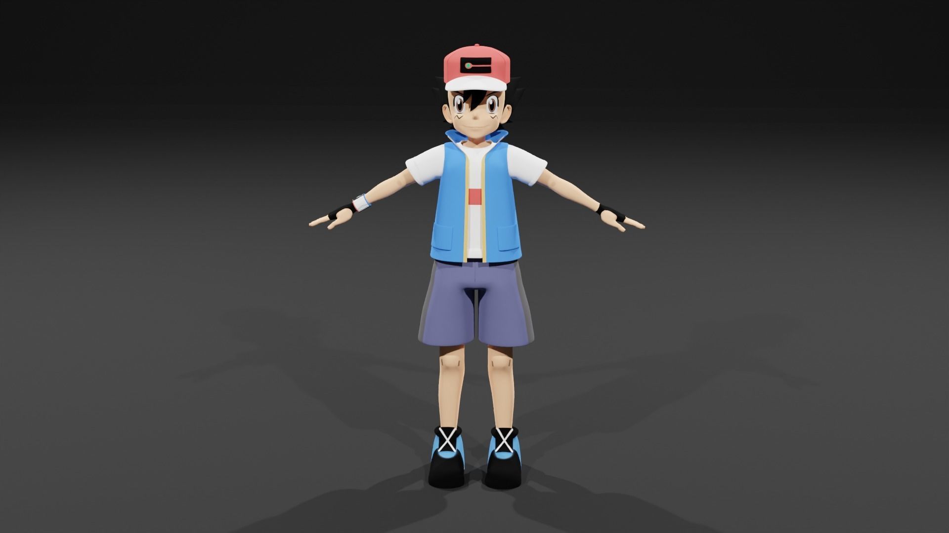 Ash Ketchum 3D 3D model animated rigged | CGTrader