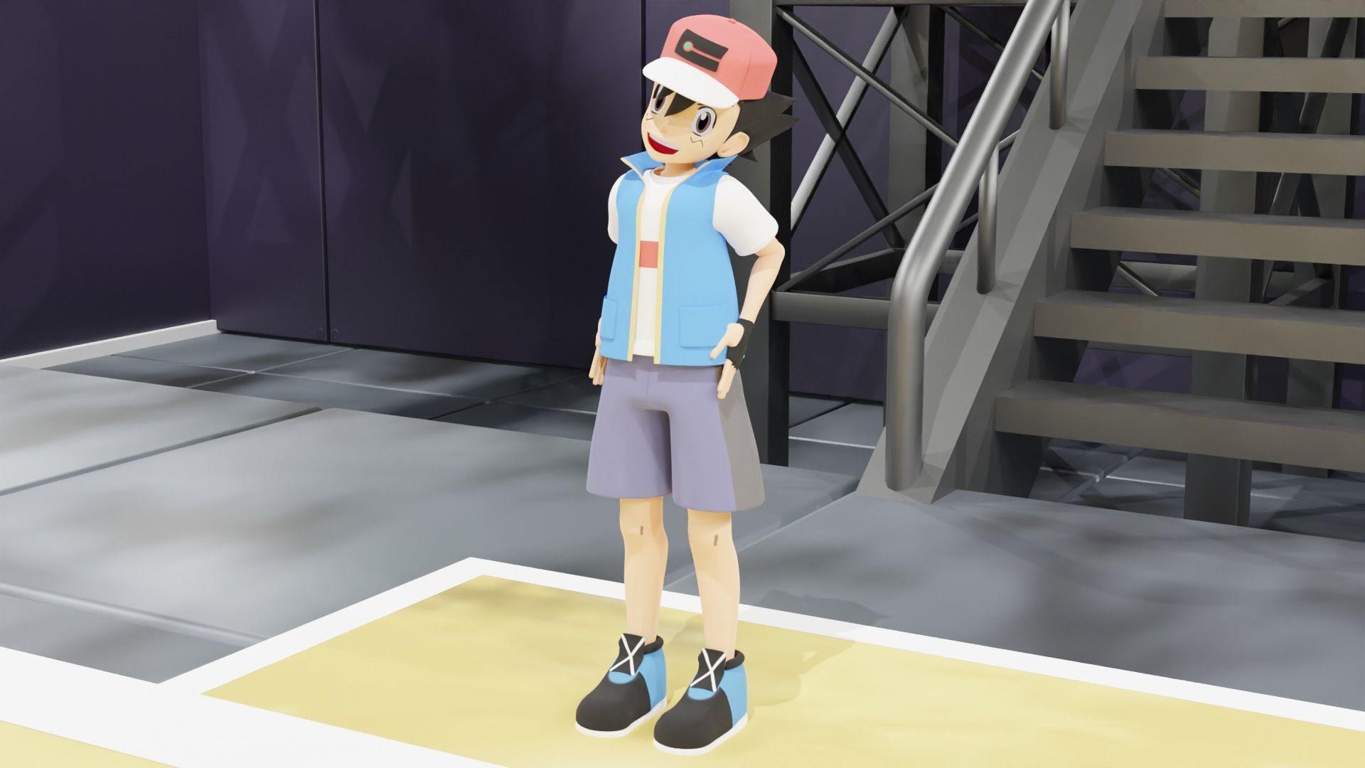 Ash Ketchum 3D 3D model animated rigged | CGTrader