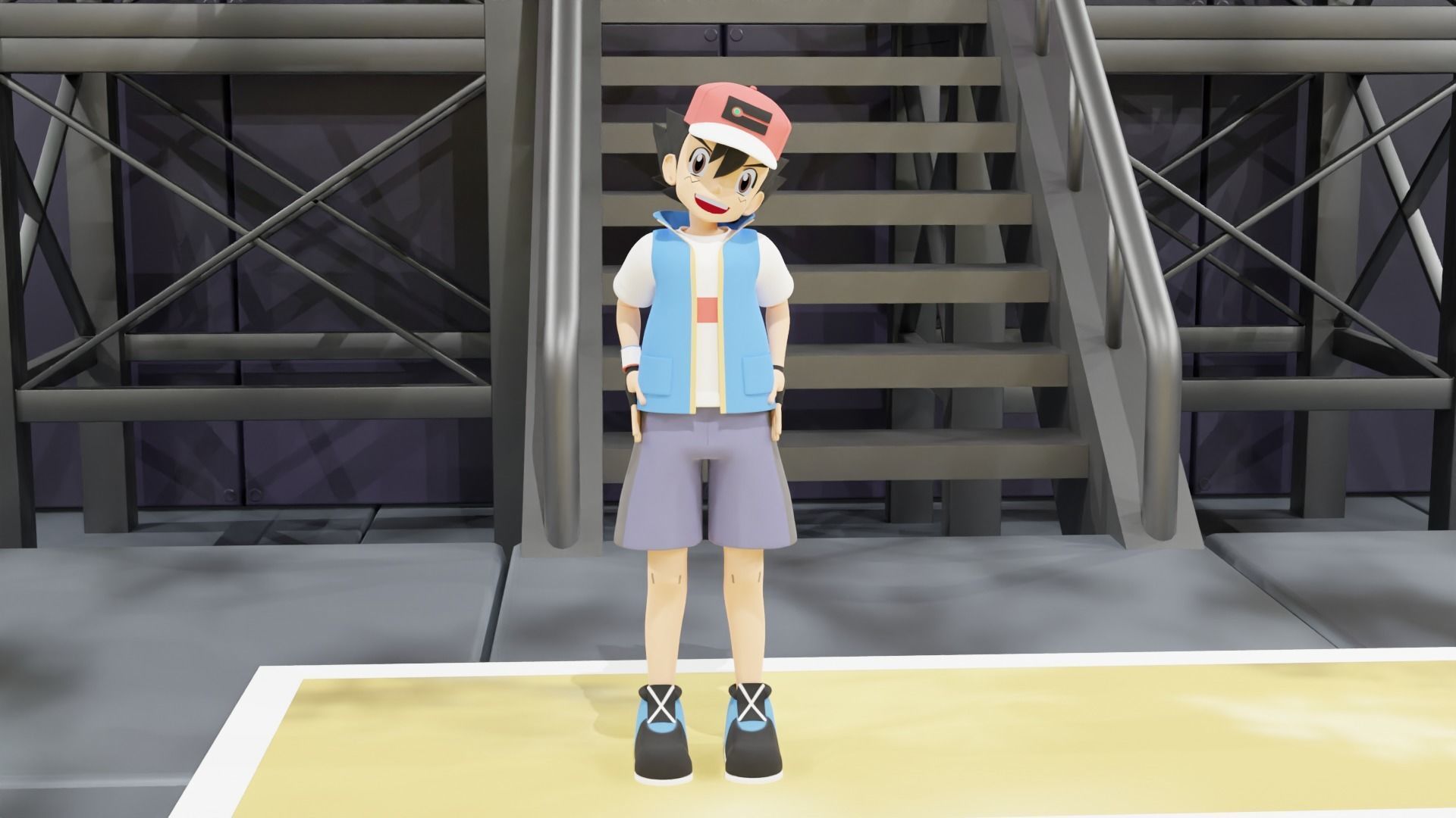 Ash Ketchum 3D 3D model animated rigged | CGTrader