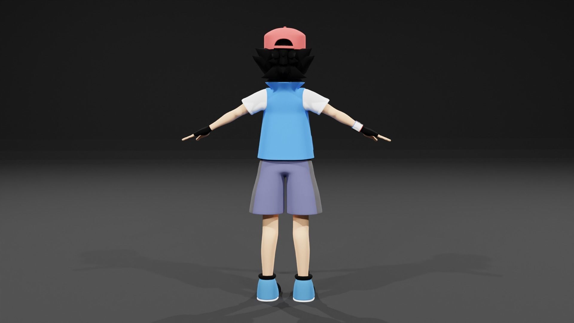 Ash Ketchum 3D 3D model animated rigged | CGTrader