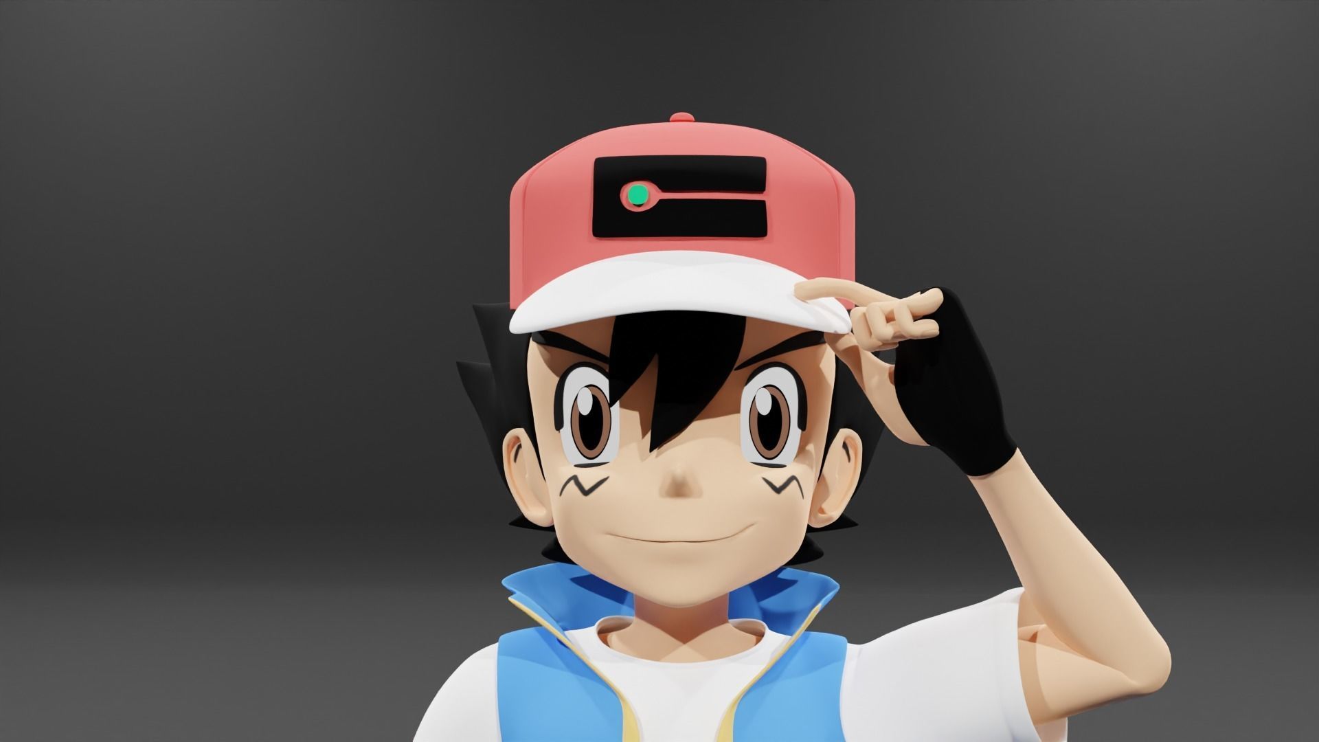 Ash Ketchum 3D 3D model animated rigged | CGTrader