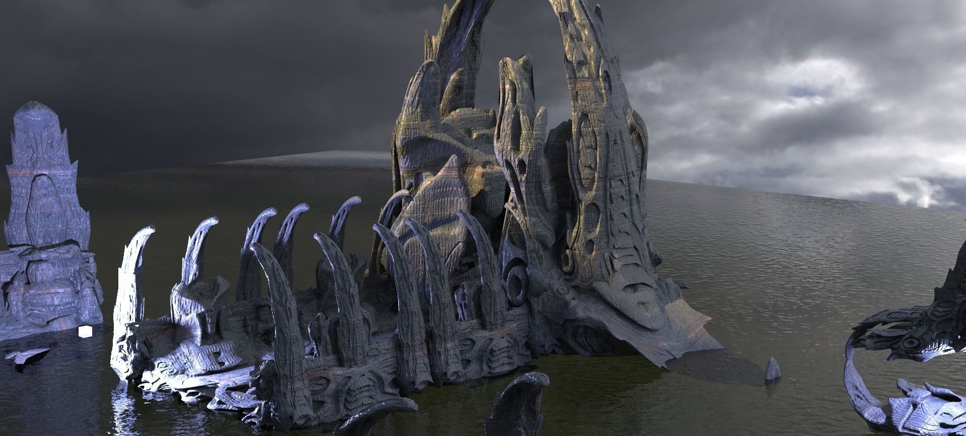 Wraith Hive Monarch base Kit bash 2 3D model | CGTrader