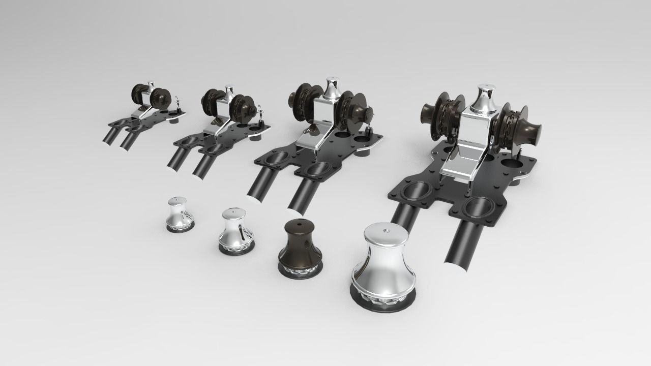 Anchor windlass 3D model | CGTrader