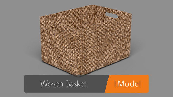 3D model Woven Basket VR / AR / low-poly | CGTrader