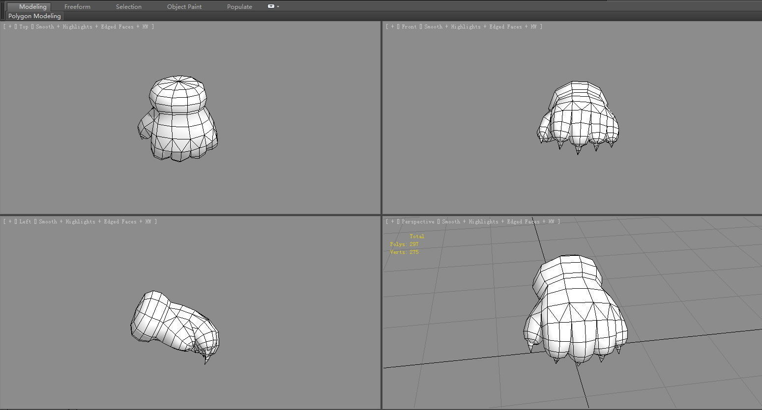 3D model Cartoon tiger paw glove VR / AR / low-poly | CGTrader