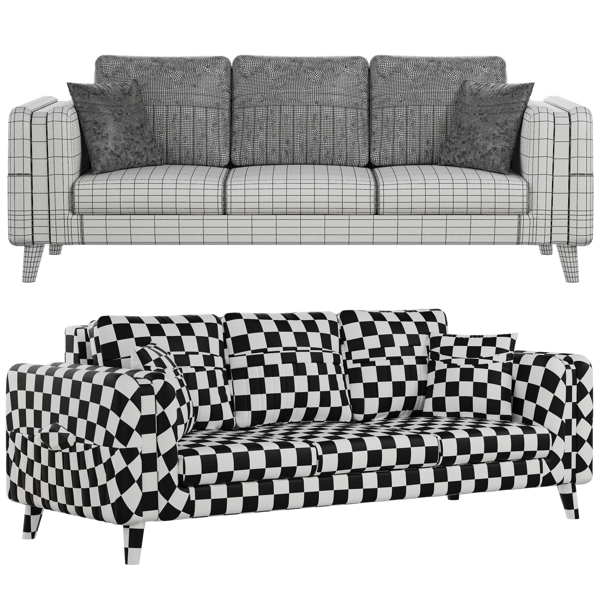 3D model FH 3031 turkish cabana sofa set VR / AR / low-poly | CGTrader