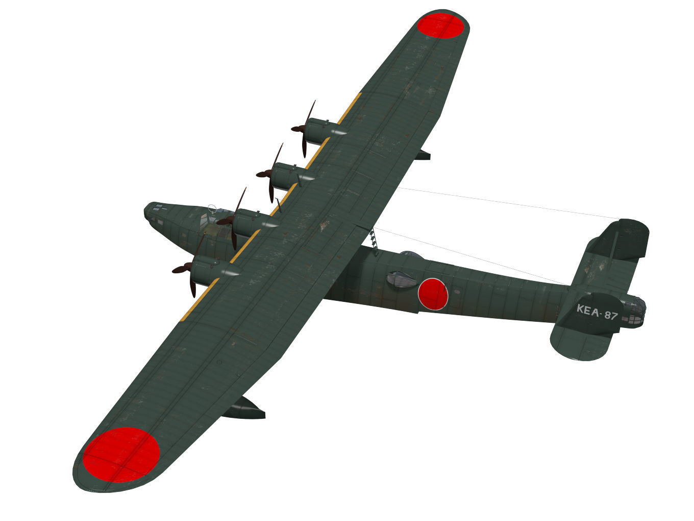 Kawanishi H6K5 Mavis Type23 3D model | CGTrader