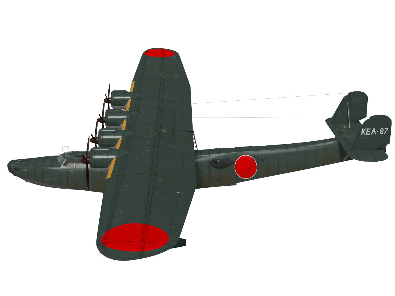 Kawanishi H6K5 Mavis Type23 3D model | CGTrader