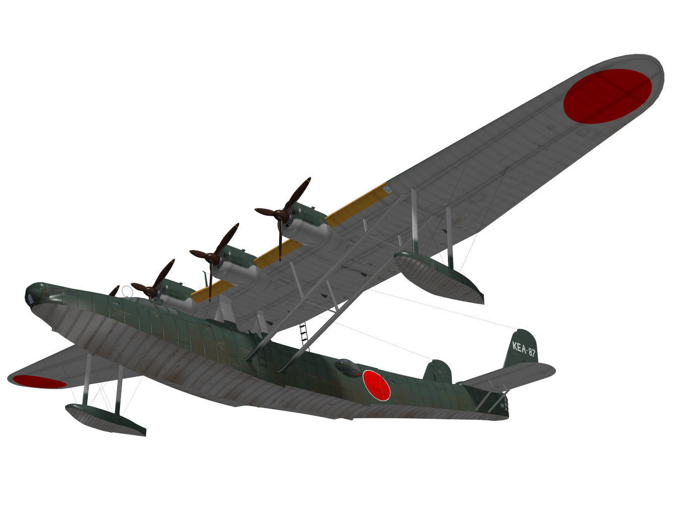 Kawanishi H6K5 Mavis Type23 3D model | CGTrader