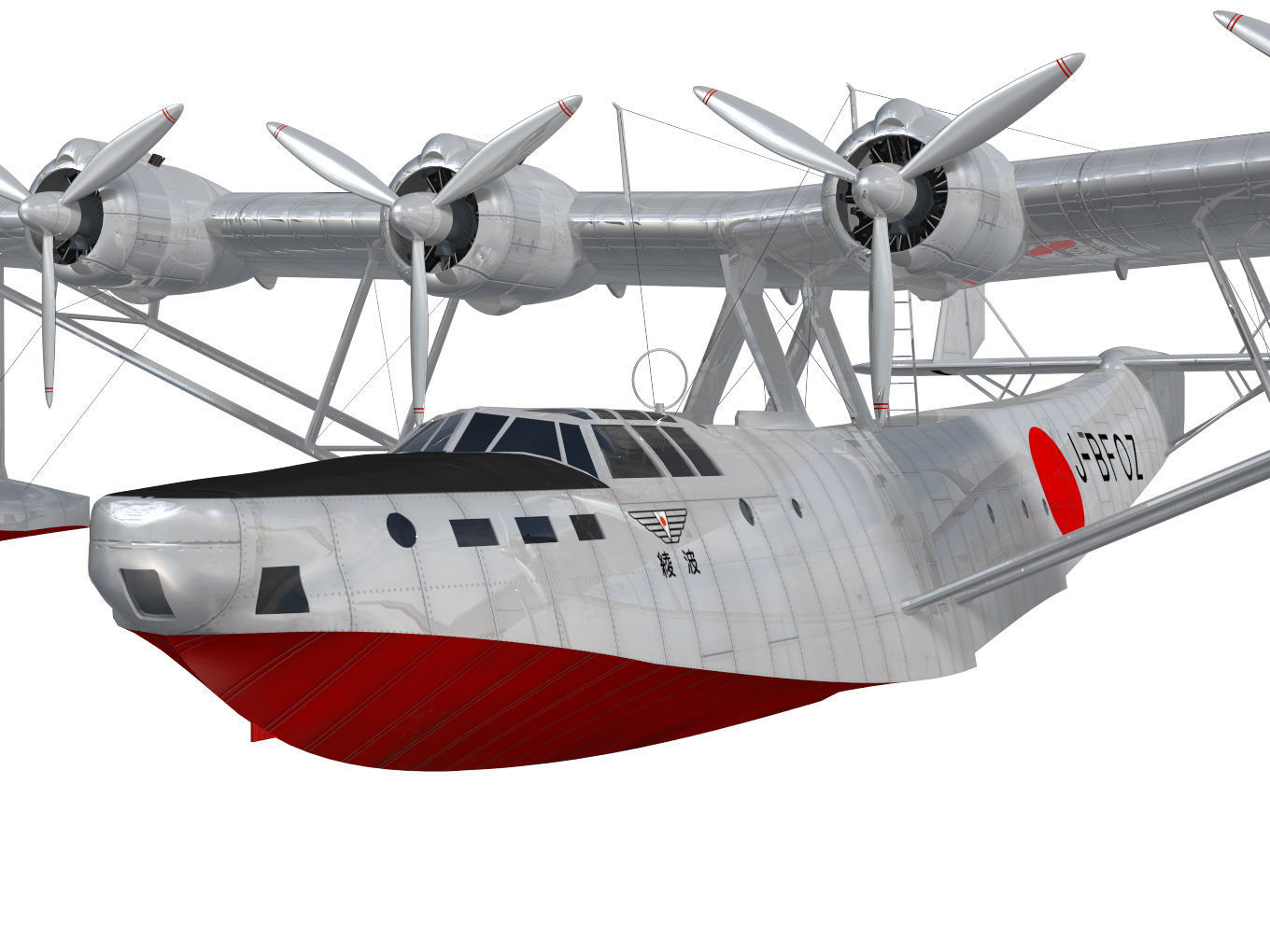 Kawanishi H6K Ayanami 3D model | CGTrader