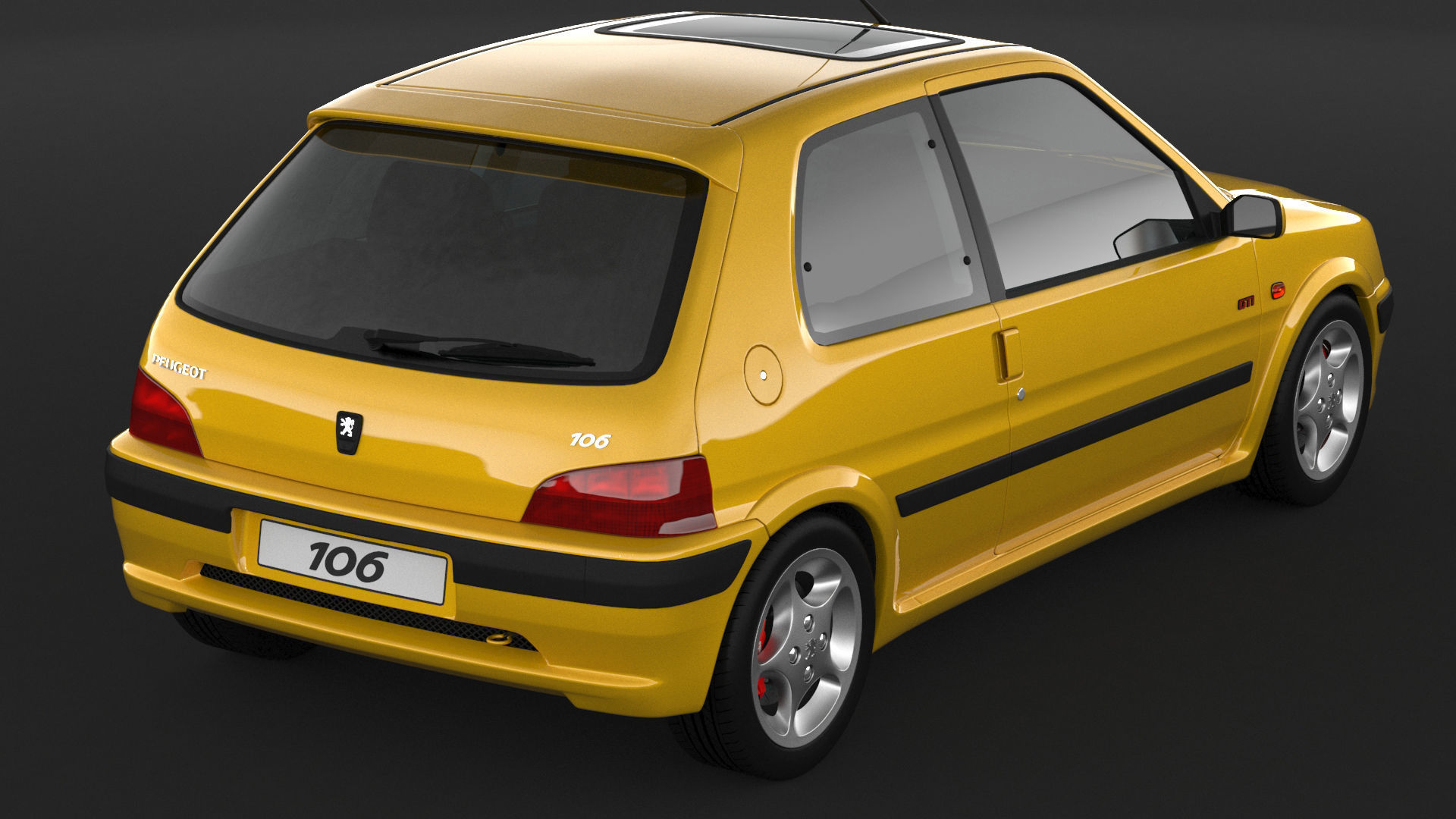 Peugeot 106 GTI 3D model | CGTrader