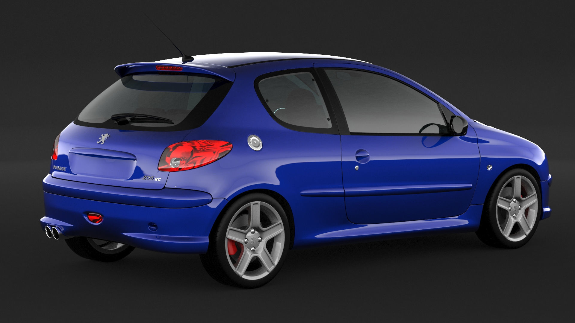 Peugeot 206 GTI 180 3D model | CGTrader