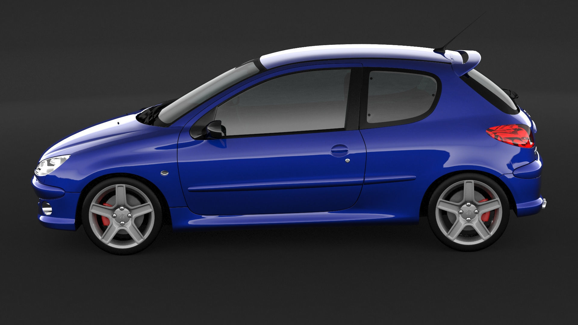 Peugeot 206 GTI 180 3D model | CGTrader