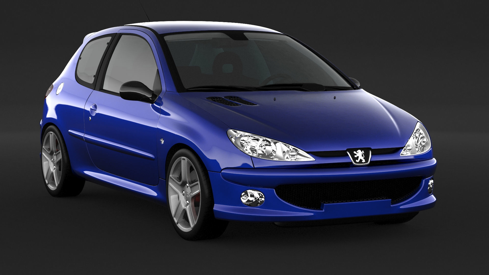 Peugeot 206 GTI 180 3D model | CGTrader