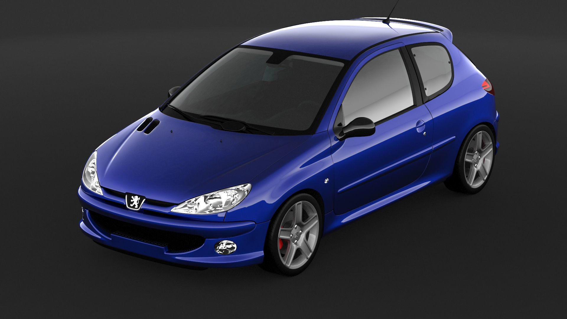 Peugeot 206 GTI 180 3D model | CGTrader