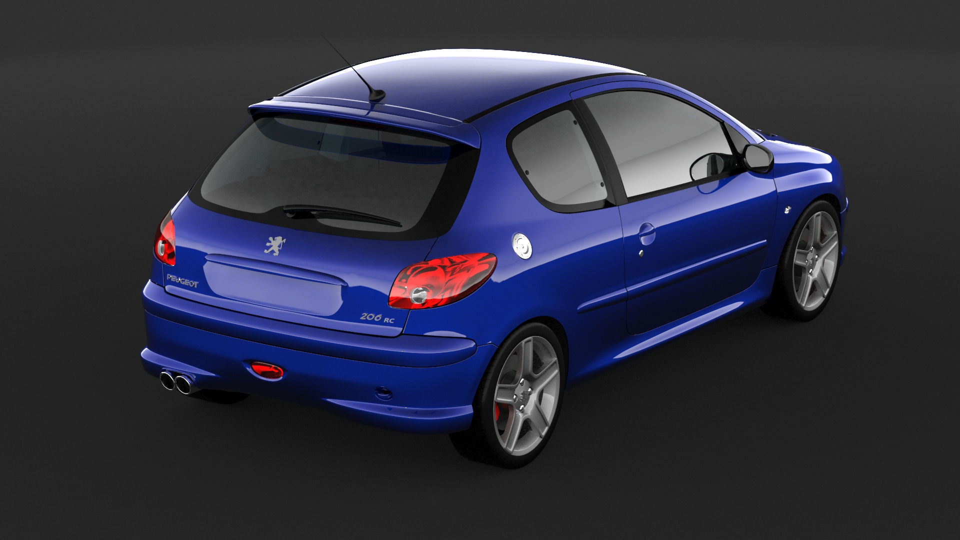 Peugeot 206 GTI 180 3D model | CGTrader