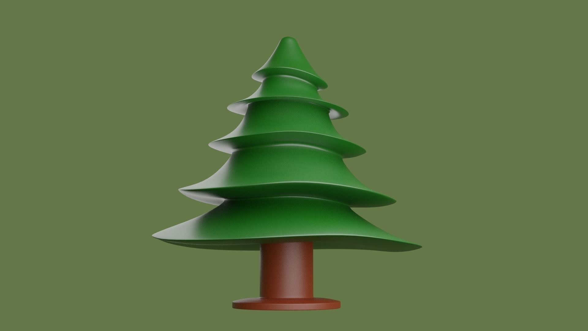 Evergreen Tree 3D model 3D printable | CGTrader