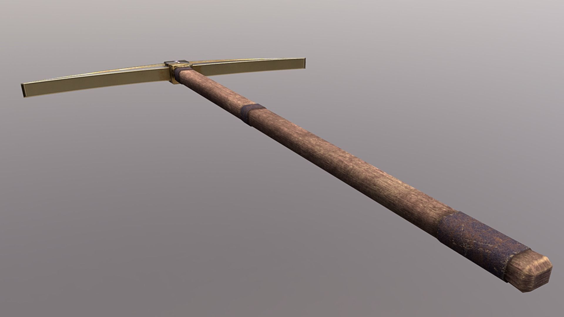 3D model Pickaxe - Gold VR / AR / low-poly | CGTrader