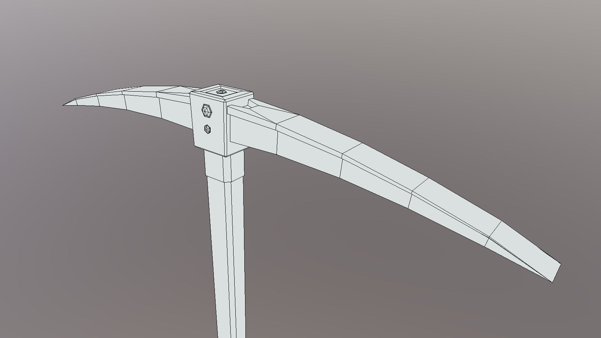 3D model Pickaxe - Gold VR / AR / low-poly | CGTrader