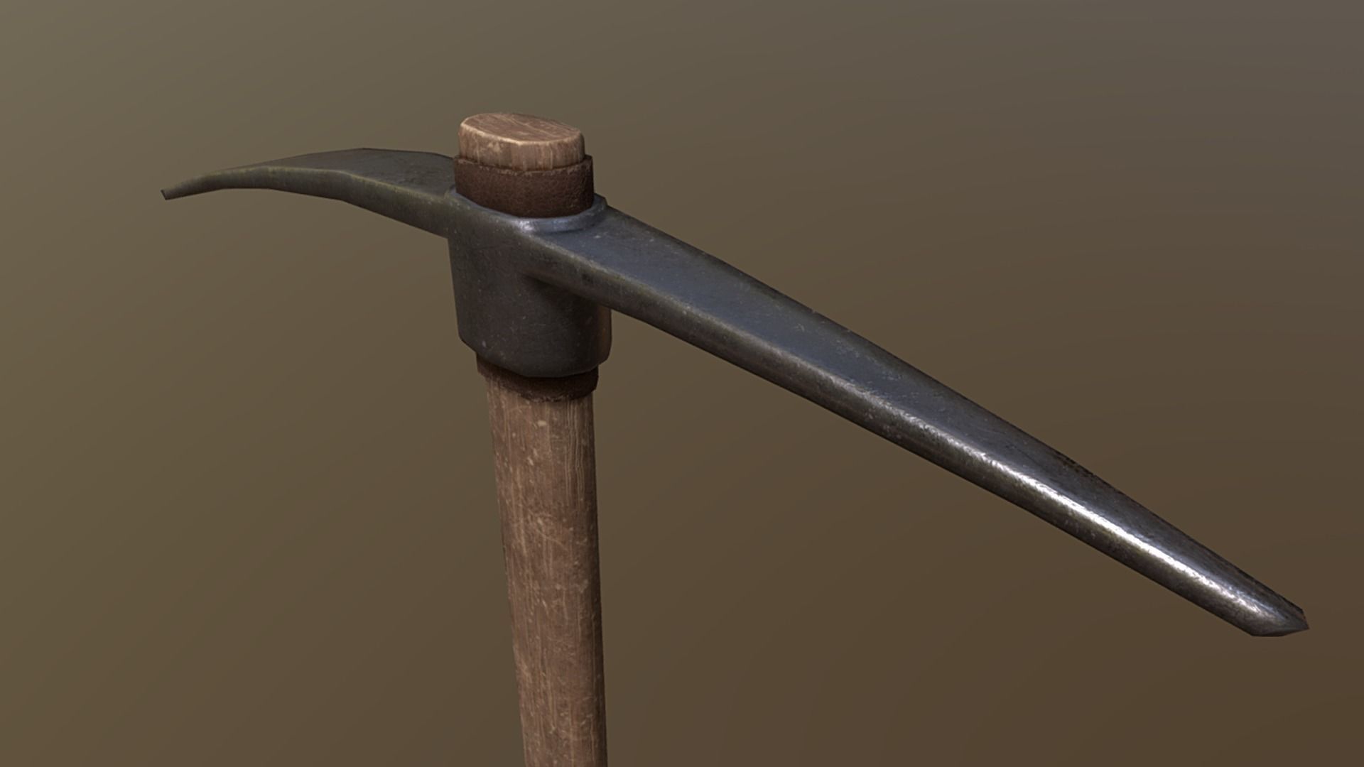 3D model Pickaxe - Iron VR / AR / low-poly | CGTrader