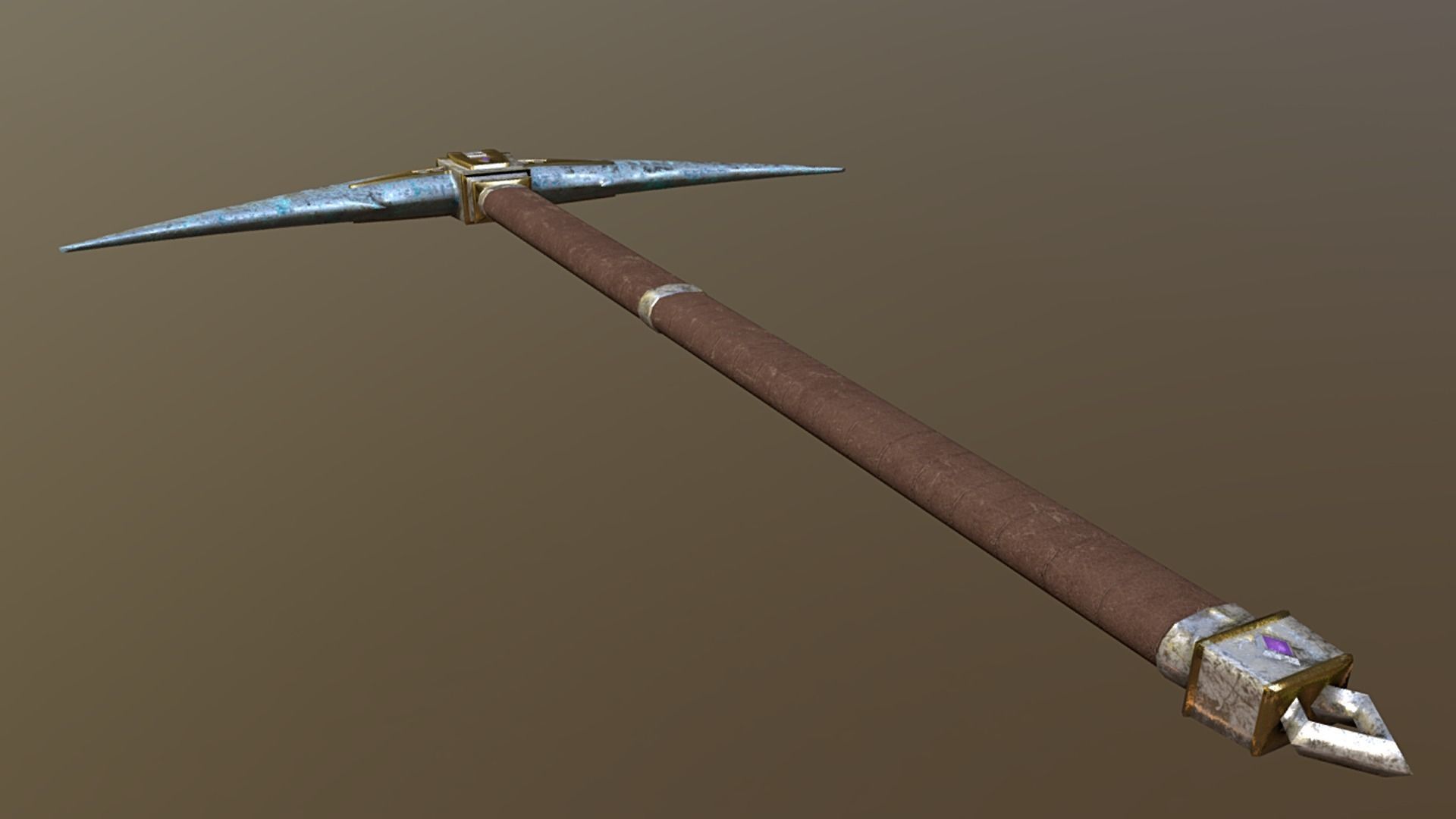 3D model Pickaxe - Mithril VR / AR / low-poly | CGTrader