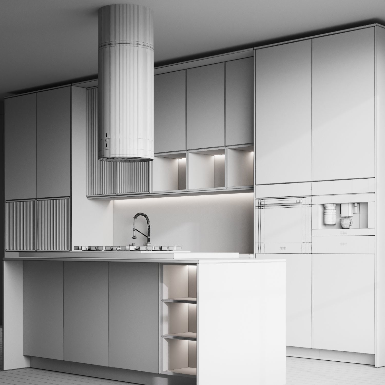 Kitchen 067 3D model | CGTrader