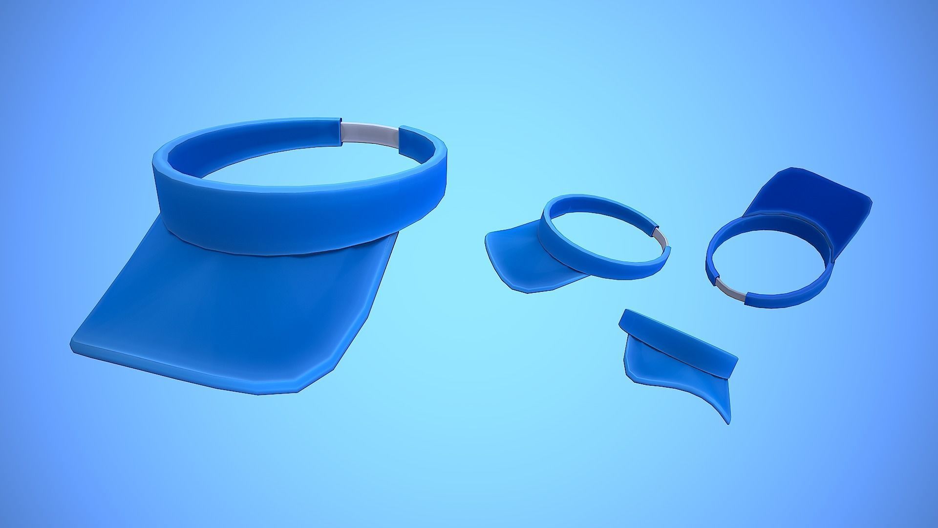 3D model VISOR CAP HAT CARTOON STYLIZED VR / AR / low-poly | CGTrader