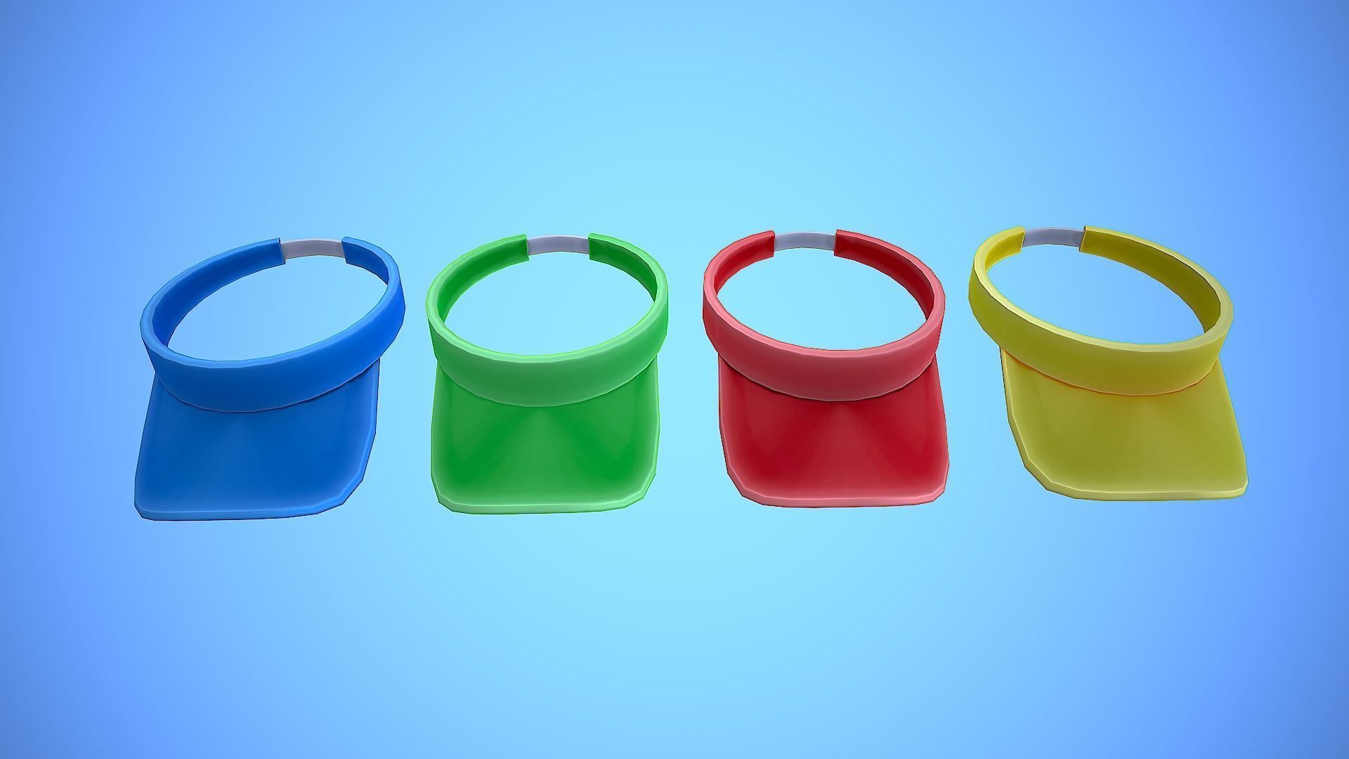 3D model VISOR CAP HAT CARTOON STYLIZED VR / AR / low-poly | CGTrader