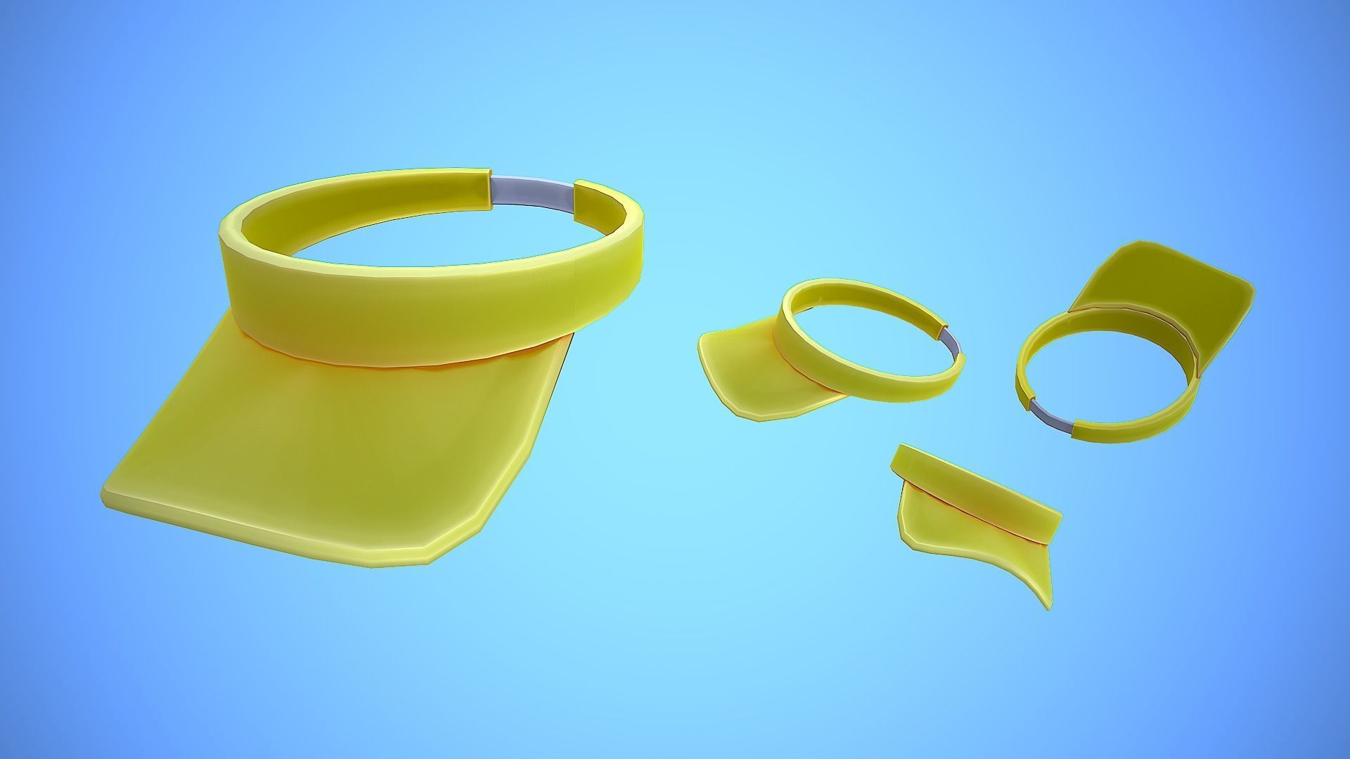 3D model VISOR CAP HAT CARTOON STYLIZED VR / AR / low-poly | CGTrader