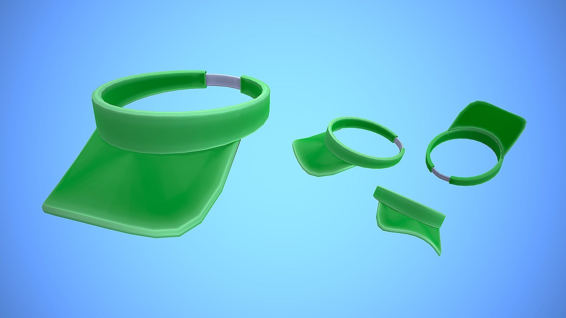 3D model VISOR CAP HAT CARTOON STYLIZED VR / AR / low-poly | CGTrader