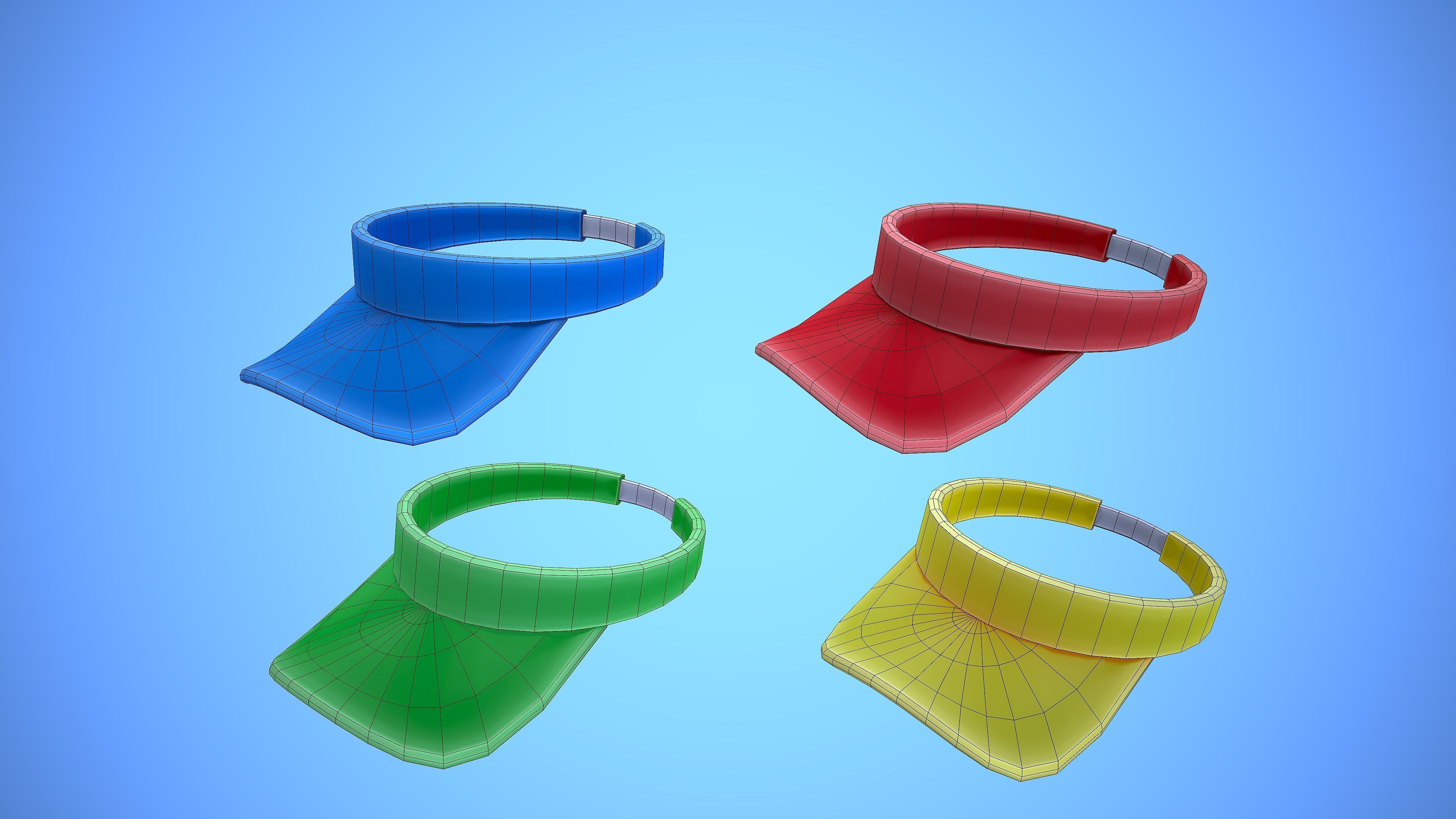 3D model VISOR CAP HAT CARTOON STYLIZED VR / AR / low-poly | CGTrader